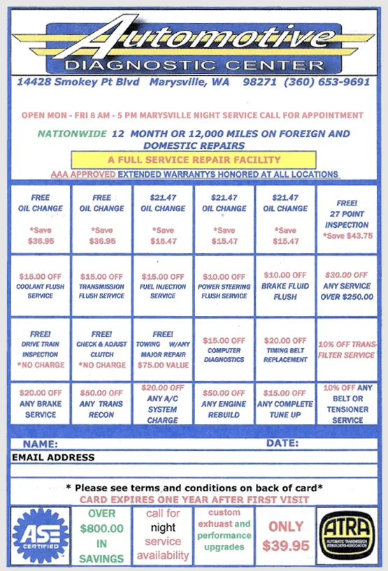 Save on Car Repair Costs Today | Automotive Diagnostic Center